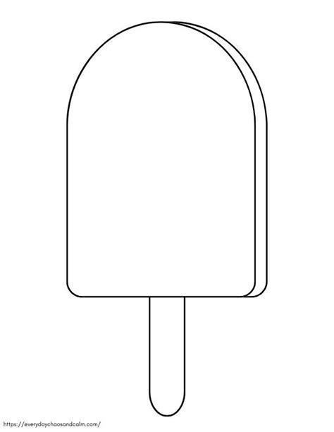 Free Printable Popsicle Template