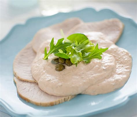 Vitello Tonnato veau avec sauce au thon et aux câpres Riomare Belgique