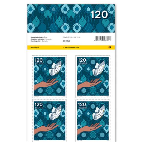 Briefmarken CHF 1 20 Trost Bogen Mit 10 Marken Kaufen Auf Postshop Ch