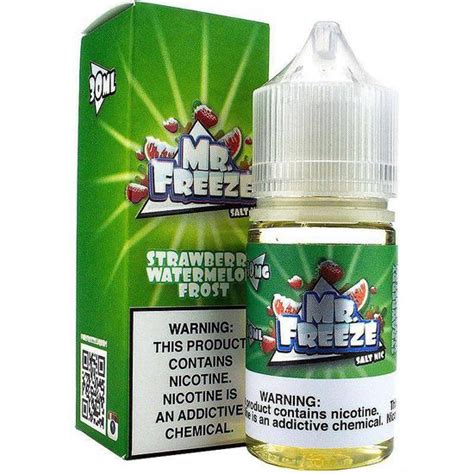 Essência para Vaper MR Freeze Salt Strawberry Watermelon Frost 30ML no