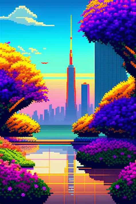 Lexica Pixel Art Tokyo 3d Pixel Art 4k Wallpaper Incredible Pixel
