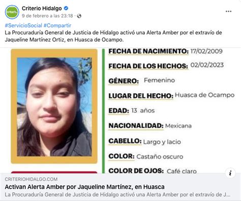 Reporte Mx Noticias on Twitter Se busca a Jaqueline Martínez Ortiz