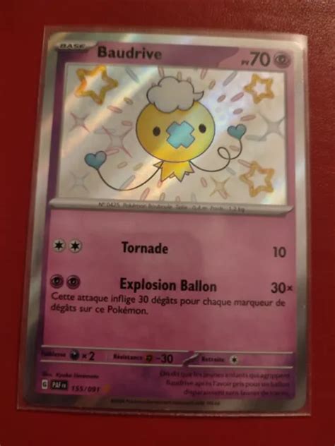 CARTE POKÉMON Baudrive Shiny 155 091 EV4 5 Destinées De Paldéa