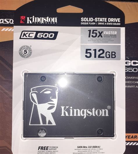 SSD Kingston KC600 512GB Western Digital WD10EZEX 1TB Запечатанные