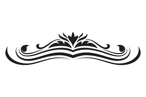 Decorative Header Vintage Filigree Bord Graphic By Microvectorone