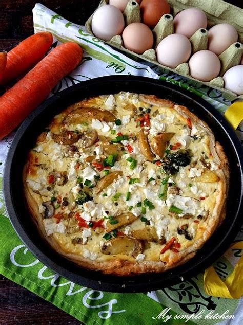 My Simple Kitchen Tarta Z Warzywami I Serem Feta Simple Kitchen