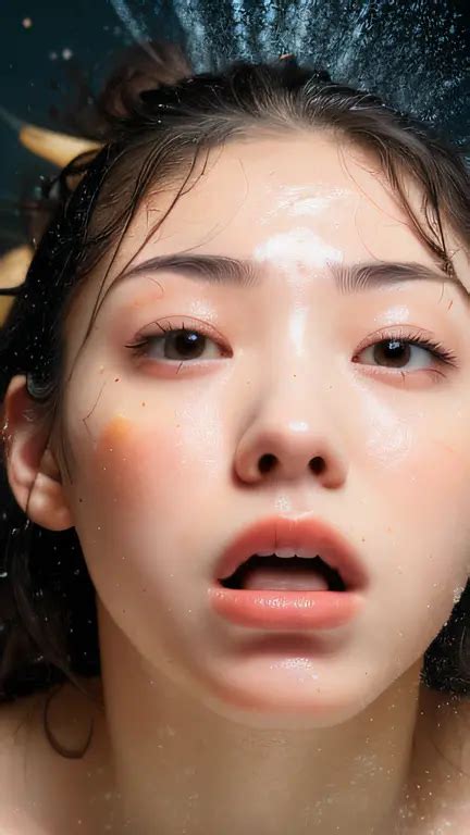 最高品質 8K 傑作 1 3 女性 温泉で裸になる 発汗 SeaArt AI