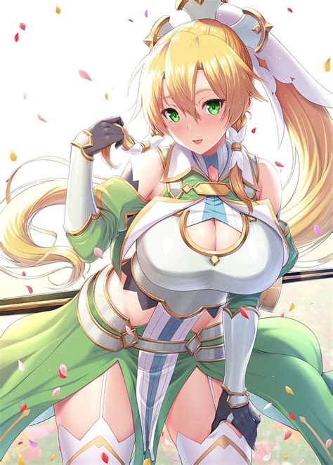Hd Wallpaper Big Boobs Sword Art Online Blonde Green Eyes Kawase