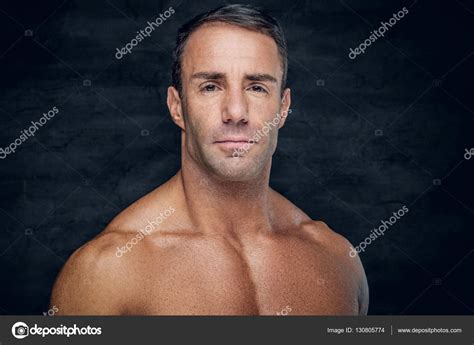Shirtless Middle Age Male Stock Photo By Fxquadro
