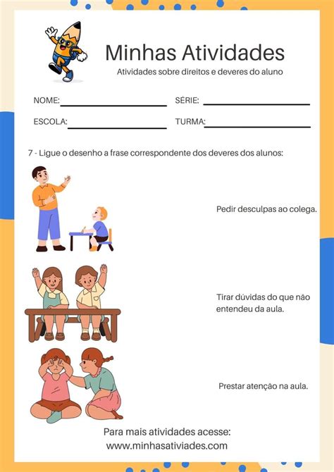 Atividades Sobre Direitos E Deveres Do Aluno