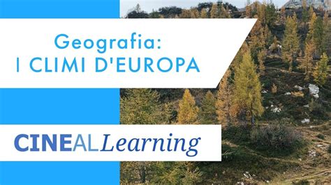 Geografia I Climi D Europa Youtube