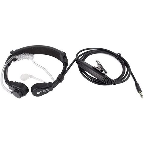 Talkie Walkie Micro Gorge Rétractable Gorge Tube Acoustique Couvert