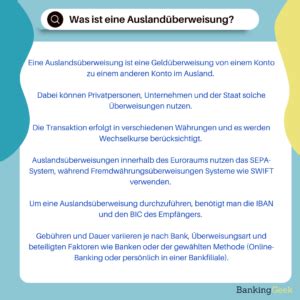 Auslandsüberweisung Kosten Alternativen und mehr BankingGeek