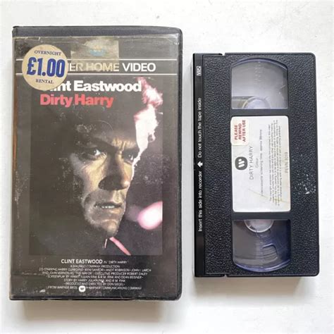 DIRTY HARRY BIG Box PRE CERT Ex Rental WARNER VHS Video CLINT