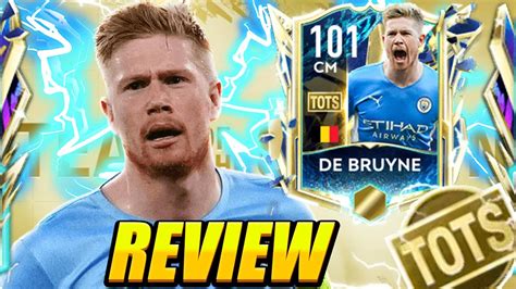 THE BEST CM IN FIFA MOBILE 22 101 UTOTS DE BRUYNE PLAYER REVIEW