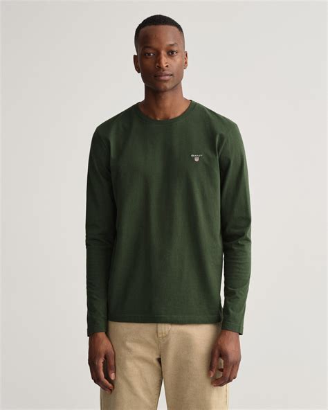 Gant Erkek Yeşil Regular Fit Bisiklet Yaka T shirt 234502 XXXL 100