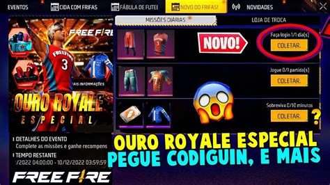 URGENTE PEGUE CÓDIGUIN INFINITO NOVO OURO ROYALE ESPECIAL BONUS
