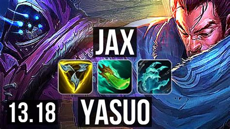 Jax Vs Yasuo Top Games K Mastery Dominating Kr Master