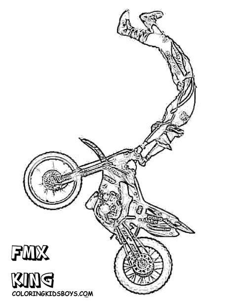 Dessins Gratuits à Colorier Coloriage Motocross à imprimer