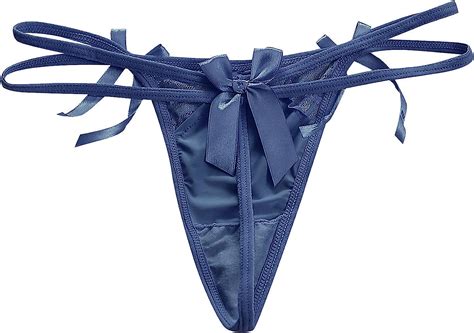QiFei Damen Tanga Strings Unterwäsche aus Spitze G String Thongs V