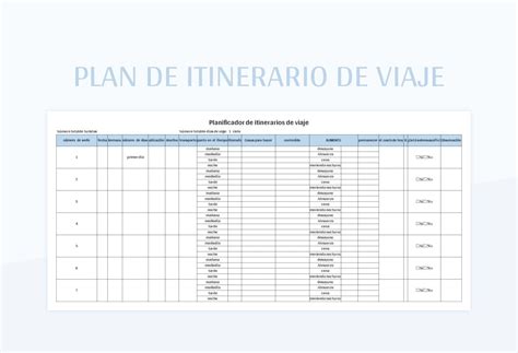 Plantilla de Excel Calendario De Viajes De Liderazgo y Hoja de Cálculo