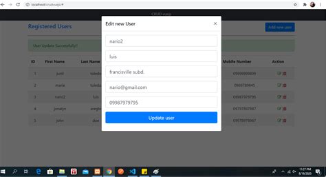 very complete crud using vuejs axios php mysqli