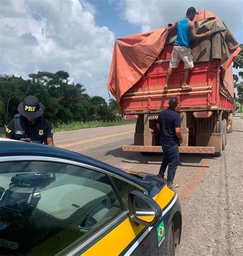 Em Marabá PA a PRF apreende 46 11 m³ de madeira sendo transportada