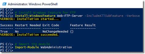 install and configure an ftp server with powershell 4sysops