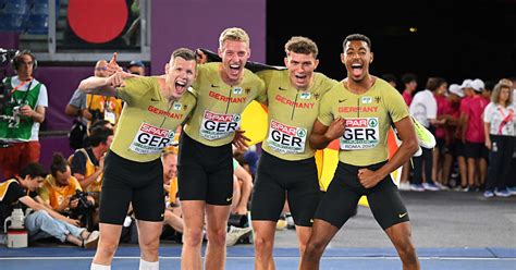 Leichtathletik EM in Rom 2024 Bronze für Männer Staffeln und