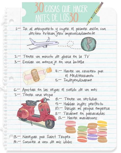 30 antes de los 30 by Kas Paperblog Cosas que hacer Qué hacer