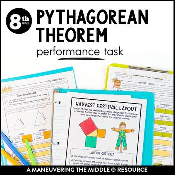 Pythagorean Theorem Activity Performance Task Th Grade Math