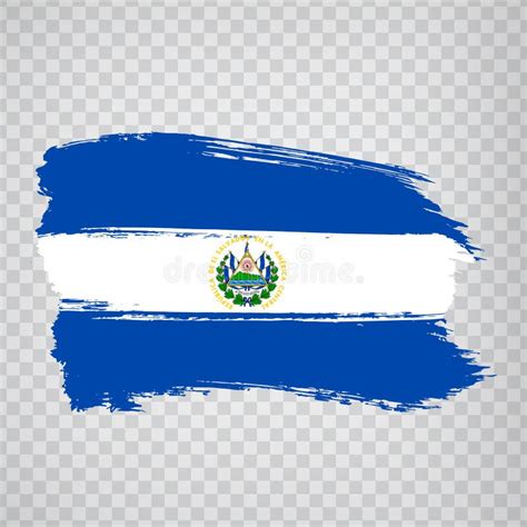 Bandera Salvador De Trazos De Pincel Bandera RepÃºblica De El Salvador