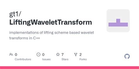 github gt1 liftingwavelettransform implementations of lifting scheme based wavelet transforms