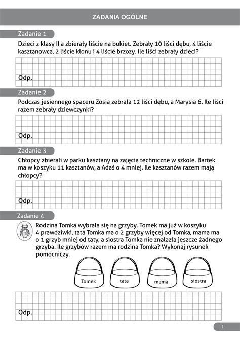 Matematyka Zadania Z Trescia Klasa 2 Demo Zadanie 1 Dzieci Z Klasy II