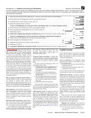 2023 1041 Capital Loss Carryover Worksheet