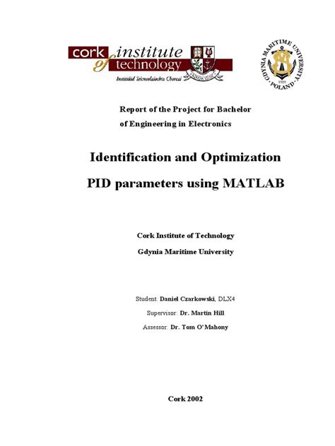 identification and optimization pid parameters using matlab pdf control theory genetic