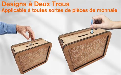 Tirelire en Bois NuméRique Tirelire Tirelire RéUtilisable Tirelire