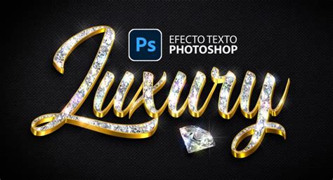 Como Hacer Efecto De Texto D En Photoshop De Oro Con Diamantes