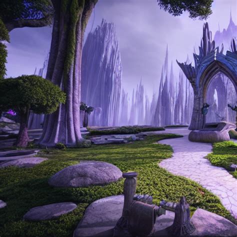 Prompthunt Inside An Ethereal Magical Elven City 4k HDR Award