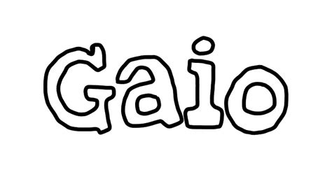 Nome Gaio Semplice Da Colorare Disegni Da Colorare