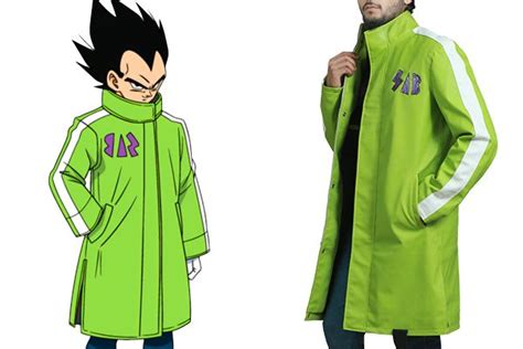 Dragon Ball Super Broly Vegeta Sab Green Leather Coat Jacket Goku Sab