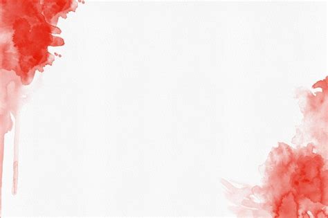 Premium Photo Abstract Red Watercolor Splashes On White Background