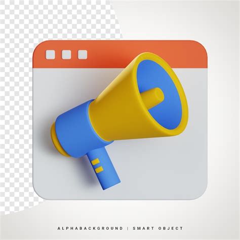 Premium PSD Digital Marketing 3d Icon Illustration