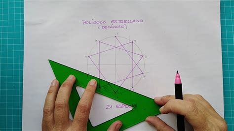 POLÍGONO ESTRELLADO decágono YouTube