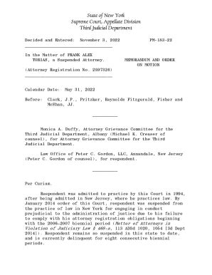 Fillable Online Decisions Courts State Ny THE CITY RECORD EXECUTIVE