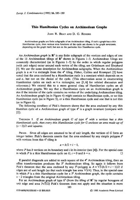 pdf thin hamiltonian cycles on archimedean graphs dokumen tips