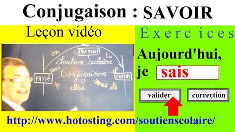 Conjugaison du mot savoir à l imparfait au présent et au futur YouTube