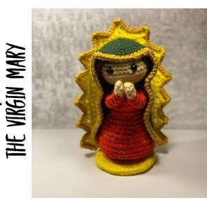 Virgen de Guadalupe Crochet Muñeca Virgen María Virgen de Guadalupe