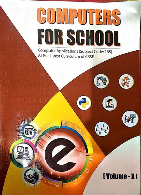 textbook of computer application cbse subject code 165 class 10 computers for school buy