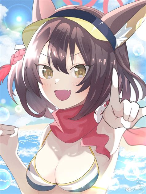 和どん うっかりどん兵衛 on Twitter RT tochisa513 水着イズナ ブルアカ BlueArchive